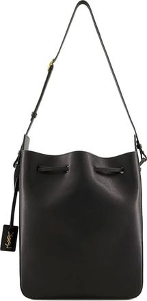 Saint Laurent Schultertasche mit Cassandre-Logo - Schwarz