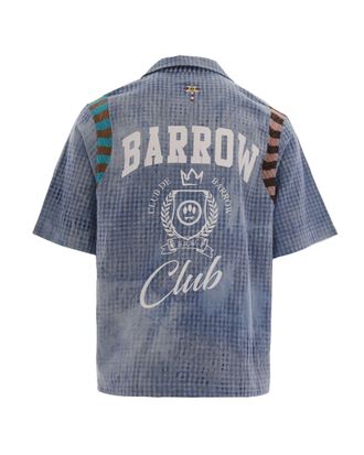 Barrow Mens Bowling Shirt Light Blue Main Cotton; Insert Cotton