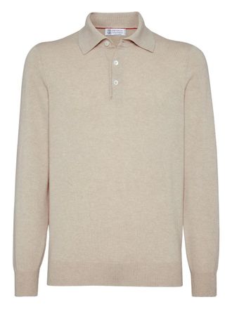 Brunello Cucinelli polo à manches longues - Tons neutres