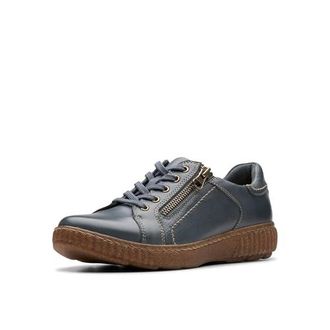 Clarks Baskets Caroline Janna pour Femme, Noir foncé, 36 EU