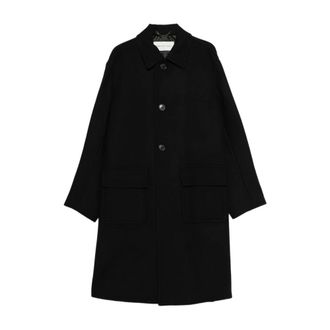 Dries Van Noten Einreihiger Mantel - - Coats - Herren - Schwarzk - XL