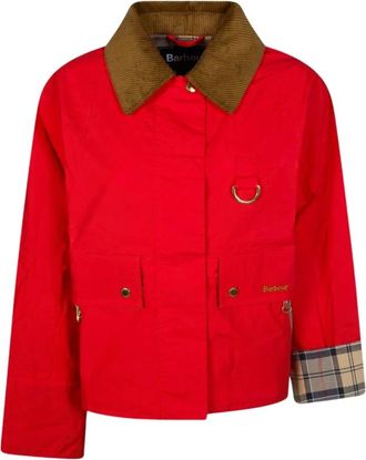 Barbour Femme, Vestes, Rouge, Taille: 38 FR Veste Casual Mackworth
