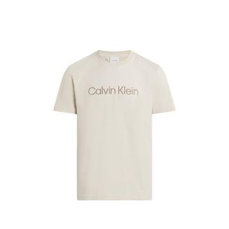 Calvin Klein Baumwoll-T-Shirt in Beige