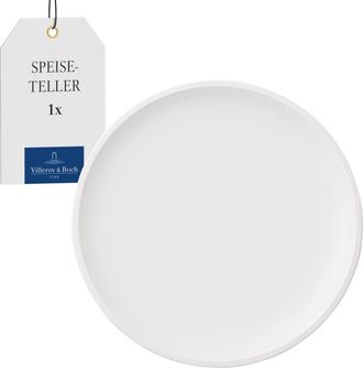 Villeroy & Boch Artesano Speiseteller 27 cm Weiß, Spülmaschinenfest, Mikrowellensicher, Geschirr Keramik, Essteller, Teller Modern, Premium Porzellan