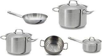Teka 49004841 Kochtopf-Set - Topfset (Edelstahl, Edelstahl, unbeschichtet, Edelstahl, Edelstahl, Edelstahl, Edelstahl, Edelstahl)