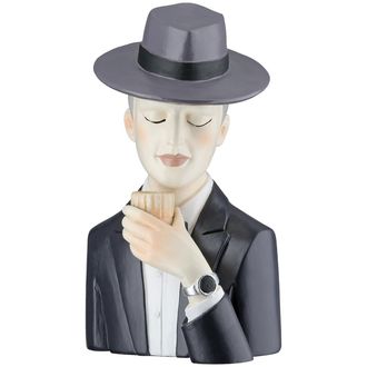 Gilde Figur klein, Mann Gentleman mit Whiskyglas H 19 cm