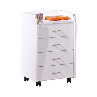 Paris Prix Caisson de Bureau 4 Tiroirs College 65cm Blanc