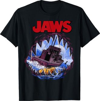 Jaws Regatta In The Mouth Of The Beast Vintage Logo T-Shirt