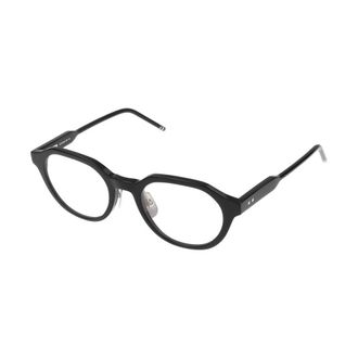 Thom Browne unisex, Accessoires, Noir, Taille: 49 MM Acetate Oval Eyeglasses