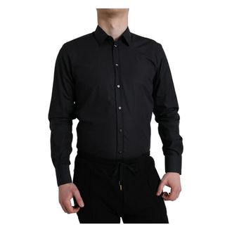 Dolce & Gabbana Dress Shirt - - Shirts - Herren - Schwarzk - L
