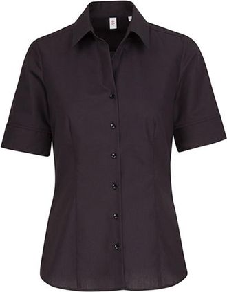 Seidensticker Seidensticker - Bluse f&uuml;r Damen kurz&auml;rmlig (Schwarz)