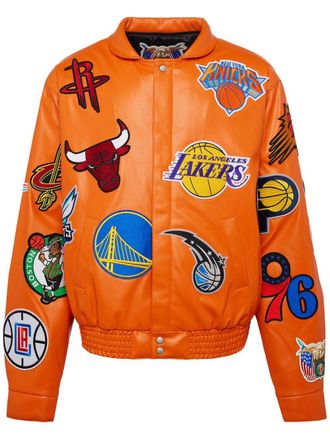 Jeff Hamilton x NBA veste Collage - Orange