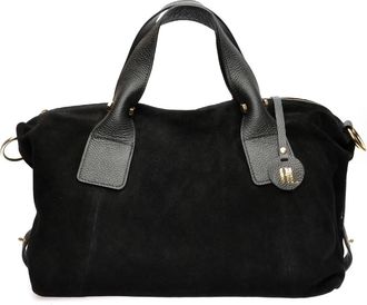 Anna Luchini Schwarz Rindsledertasche
