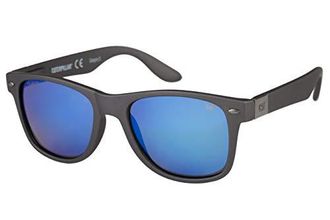 CAT Caterpillar Blinding Polarized Sunglasses Square, Rubberized Matte Gray, 54 mm