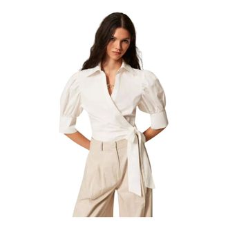 Twinset Damen, Blusen & Hemden, Wei&szlig;, XSGr&ouml;&szlig;e