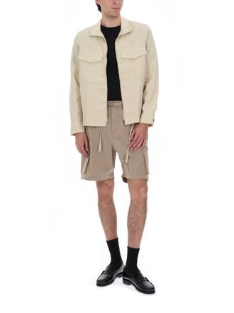 Paul Smith Cotton-Blend Cargo Shorts - Brown