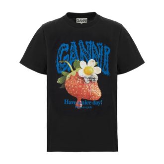 Ganni Damen, Oberteile, Schwarzk, LGr&ouml;&szlig;e
