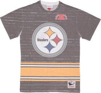 Mitchell & Ness Pittsburgh Steelers NFL T-Shirt - - Tops - Herren - Mehrfarbig - XL