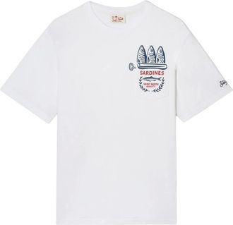 MC2 Saint Barth Homme, Tops, Blanc, Taille: M Austin T-shirt