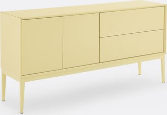 La Redoute Interieurs Buffet Bas Laqu&eacute; 2 Portes 2 Tiroirs Longueur 160 Cm Pickito