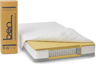 Ben Matratze 100x200 cm - Wendematratze H2/H3, 19 cm H&ouml;he, punktelastischer 7-Zonen Federkern, komfortable Oberfl&auml;che, luftdurchl&auml;ssig und pflegeleichter 
