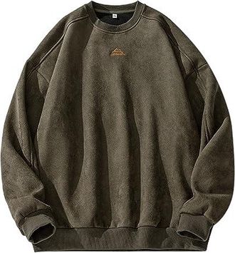 Generic Sweat a Capuche Homme Hooded Sweatshirt Sweatshirt Trendy &agrave; Col Crew Loose pour Homme, Id&eacute;al pour lAutomne et lhiver