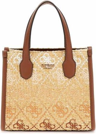 Guess Silvana 2 COMP Mini Tote, Hand Bag Women, Logo Cognac, Taille Unique