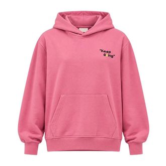 Barrow Kapuzen-Sweatshirt mit Print und gerippten Abschl&uuml;ssen - - Sweatshirts & Hoodies - Herren - Rosa - M