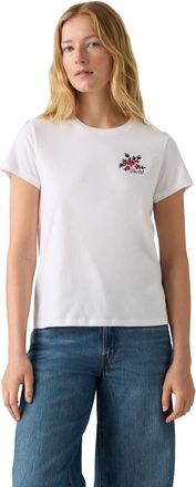 Levi's Damen The Perfect Tee T-Shirt, Vicki Floral Bw Embr, L