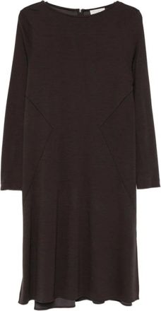 Antonelli Femme, Robes, Brun, Taille: 44 FR Robe Midi Col Bateau