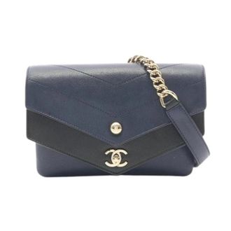 Chanel Pre-owned Vintage Cross Body Bag - - Pre-owned - Damen - Blau - ONE SIZE