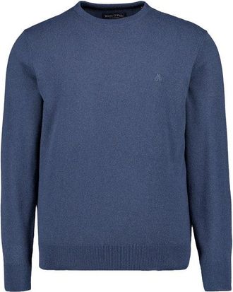 Marc O'Polo Herren Pullover blau unifarben