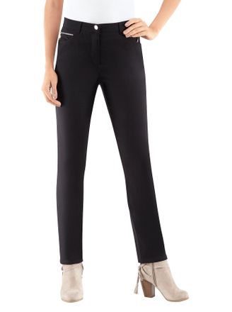 Stehmann Thermohose STEHMANN, Damen, Gr. 54, Normalgrößen, schwarz, 76% Viskose, 21% Polyamid, 3% Elasthan, unifarben, lang, Hosen Gerade Hose Thermohose, Tops