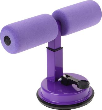 Cabilock Abdominal Curl Assist Saugnapf Sit up Trainer Fitnessgerät für Zuhause Stabiles Crunches Aid mit Saugfuß Effektives Core workout Zubehör Lila Fitnessz