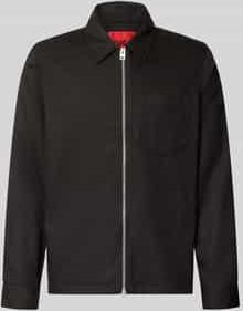 HUGO BOSS Regular Fit Bomberjacke / Blouson aus Lyocell-Baumwoll-Mix Modell Enasoz