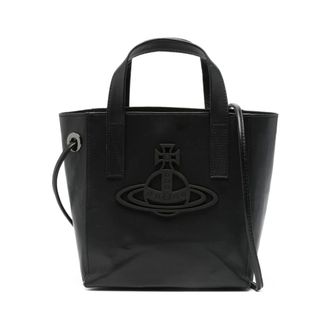 Vivienne Westwood Femme, Sacs, Noir, Taille: ONE Size Sac en Cuir de Veau Noir avec Embl&egrave;me Orb