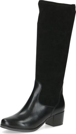 Caprice Caprice Damen Stiefel mit Blockabsatz Stretch-Schaft, Schwarz (Black Comb), 37.5 EU