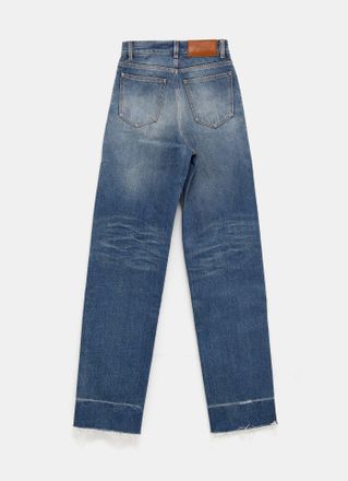 Chlo&eacute; Womens Jean En Denim De Coton Dark Cobalt Blue