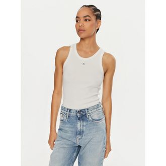 Calvin Klein Top Graphic K20K208065 Wei&szlig; Slim Fit