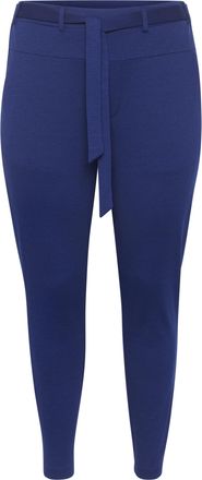 Kaffe Curve Kaffe Curve Plus-Size Womens Pants Tapered Legs Elastic Waist Tying Belt