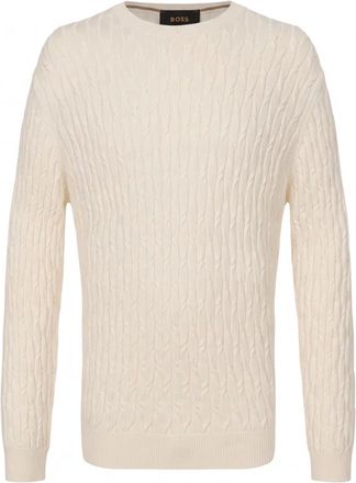 HUGO BOSS Pull Col Rond - Homme - Pulls - Beige - Taille: 2XL