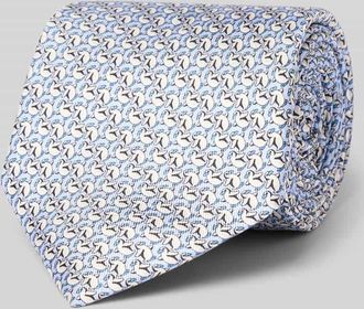 Willen Krawattenfabrik Krawatte aus reiner Seide mit Allover-Motiv-Print