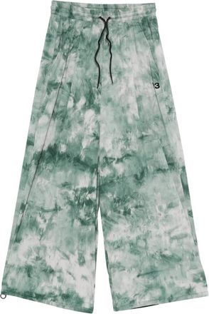 Yohji Yamamoto Femme, Pantalons, Vert, Taille: 38 FR AOP Wide PNT