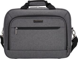 Kenorada Flugumhänger SoftLITE | praktische Begleitung für das Handgepäck | mit gepolstertem Laptopfach | Business Tasche zum Aufstecken auf Trolley (grau Mela
