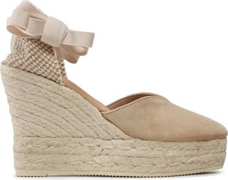 Manebì Espadrilles Manebi Heart-Shaped Wedge Espadrilles M 1.1 WH Beige