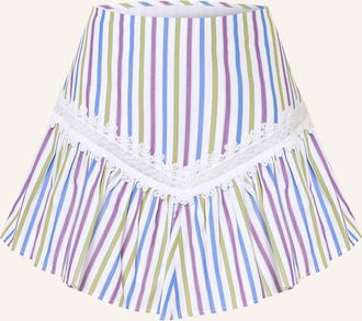 Claudie Pierlot Claudie Pierlot Rock Mit Spitze Und R&uuml;schen weiss