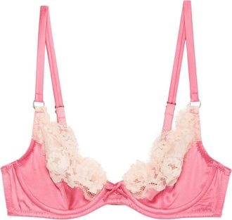 Fleur du Mal Juliet Lace Demi BH - Rosa