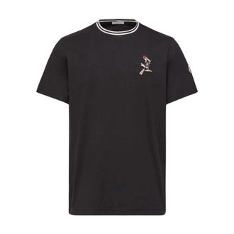Moncler Moncler T-Shirts und Poloshirts Schwarz - - Tops - Herren - Schwarzk - M
