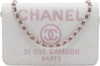 Chanel Pre-owned Wallet on Chain - Femme - Pre-owned - Blanc - Taille: ONE Size