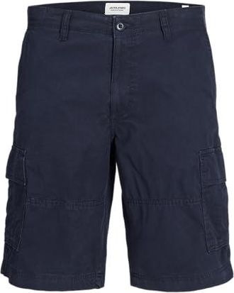 Jack & Jones Jpstcole Mateo Short Cargo Mid, Bleu Marine, S Hommes